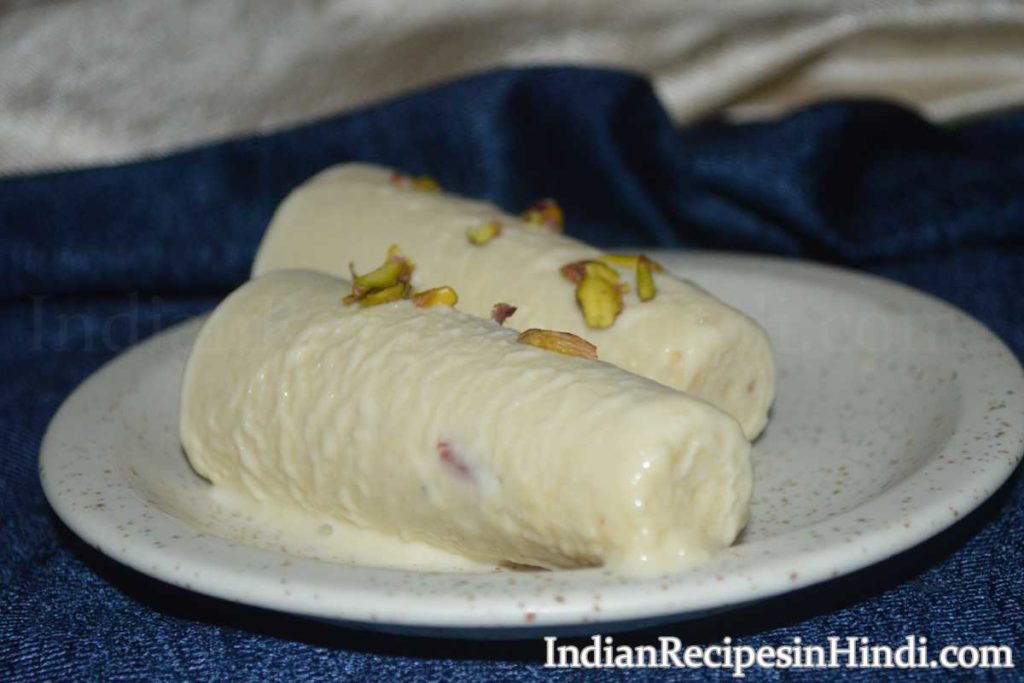 Rabri Kulfi Recipe - रबड़ी कुल्फी रेसिपी | Indian Recipes in Hindi